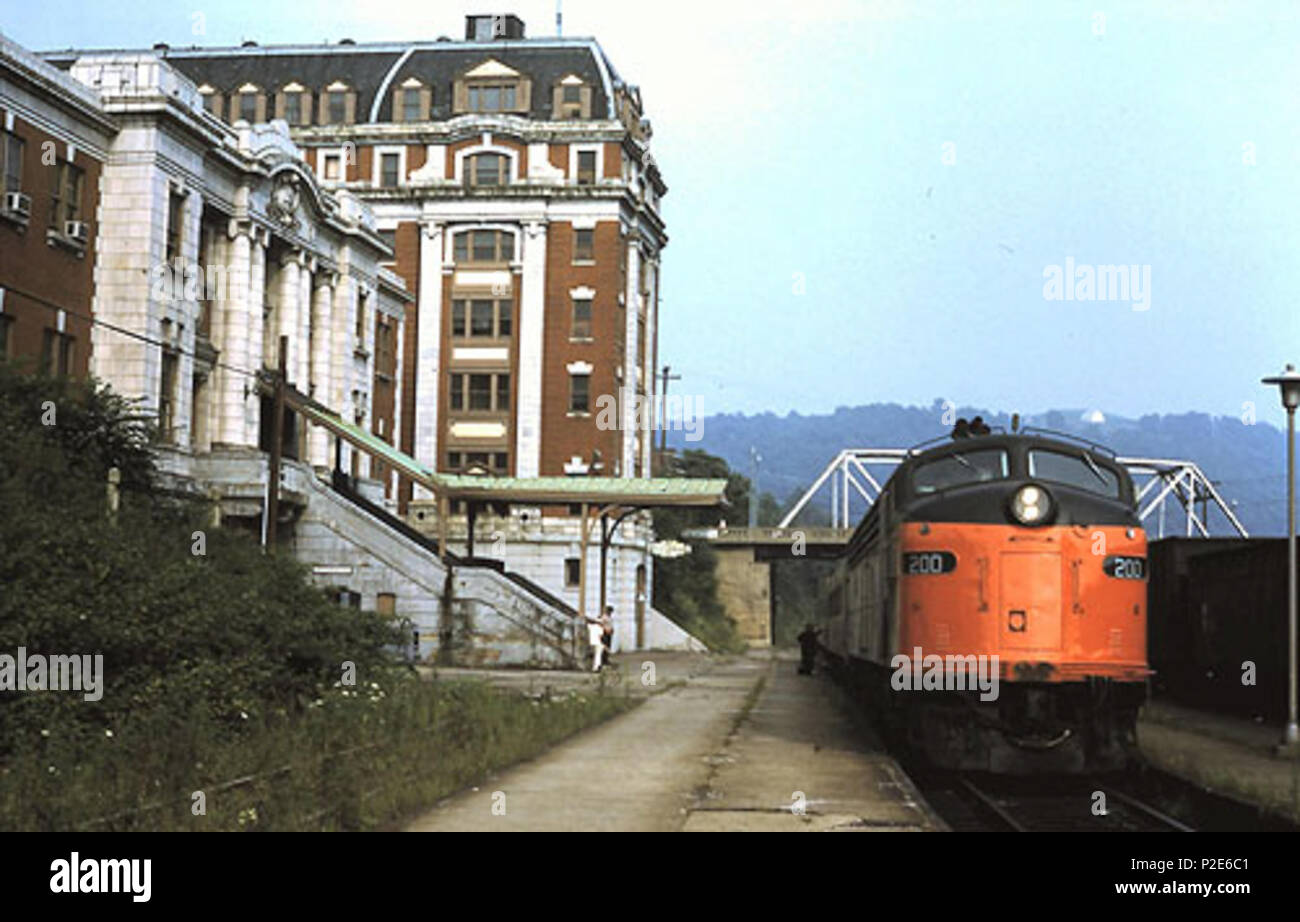 . English: The Potomac Special at Grafton station in August 1972 . 13 ...