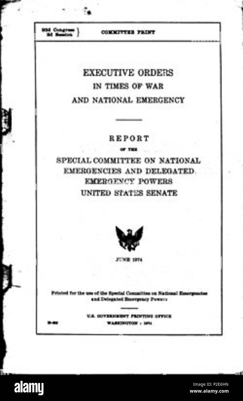. English: Senate Report 93-549, October 1973 cover. . US Senate 45 ...