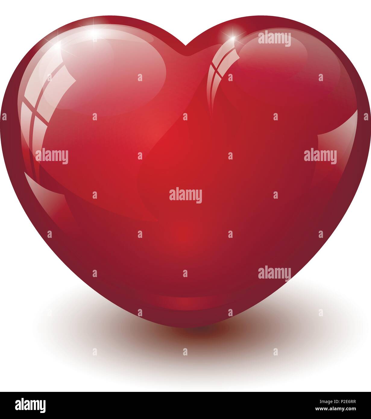 One red heart on Stock Vector Images - Alamy
