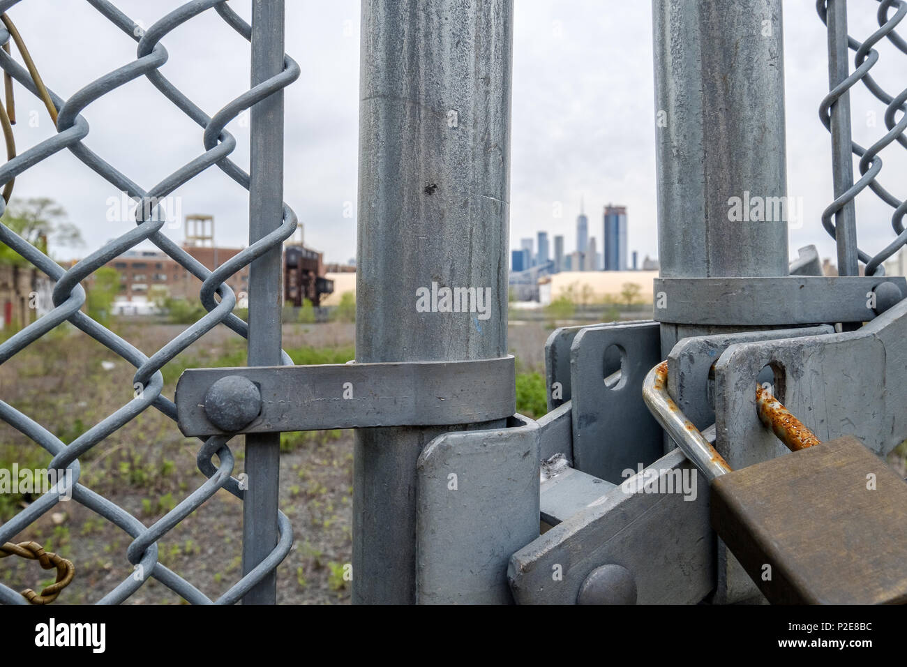 Steel security gate hi-res stock photography and images - Alamy