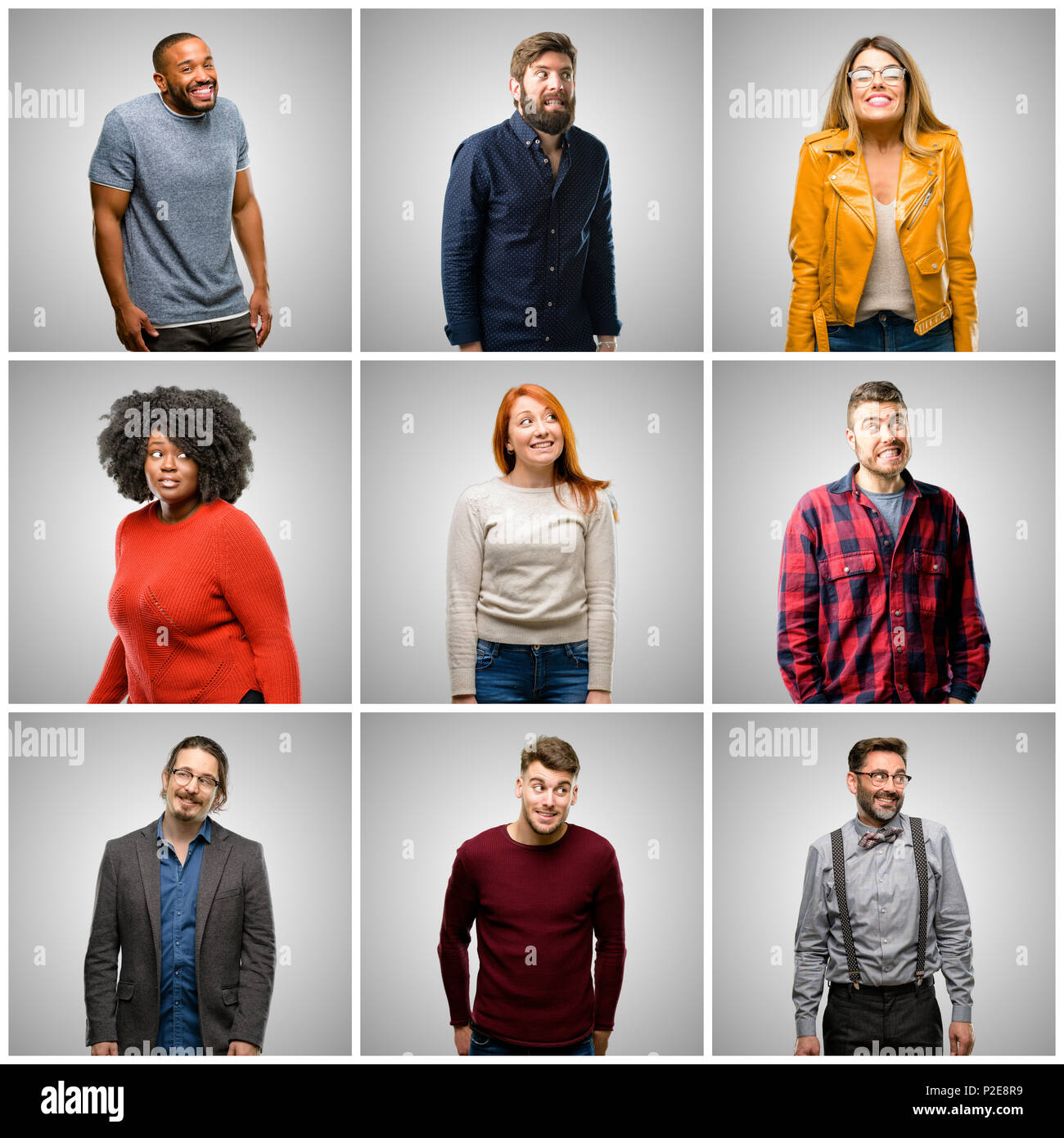 Grey hair big group people hi-res stock photography and images - Alamy