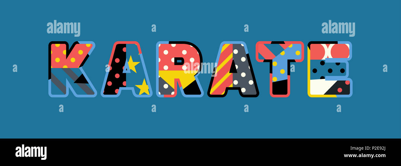 Karate typography hi-res stock photography and images - Alamy