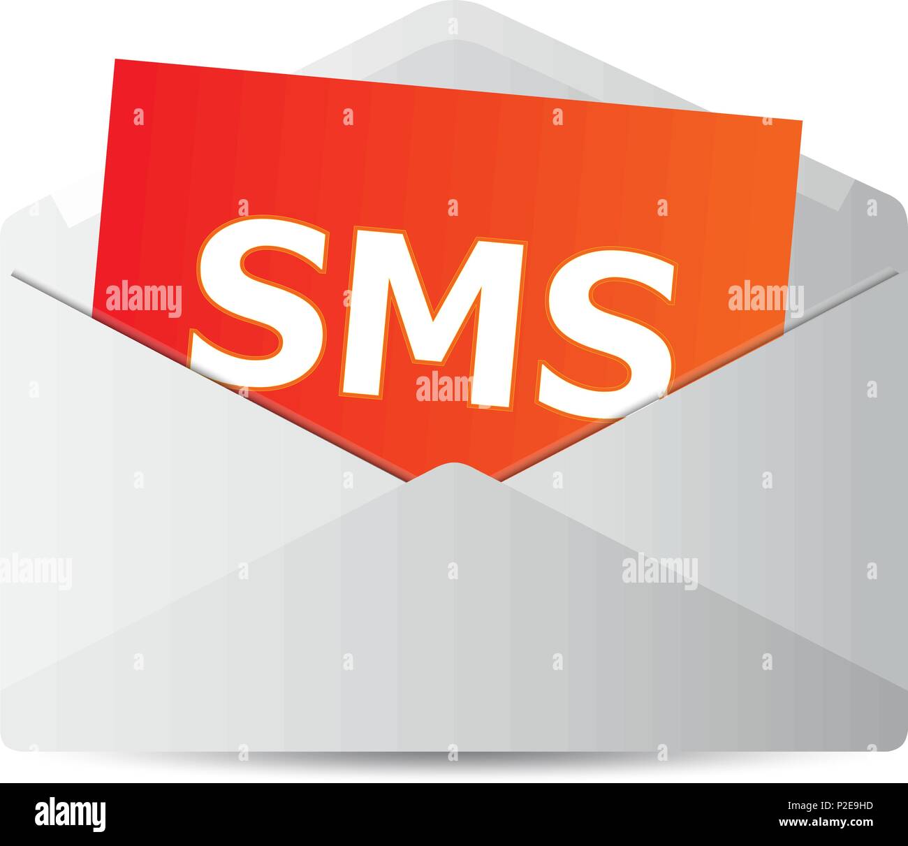 icon message 2d on white background Stock Vector Image & Art - Alamy