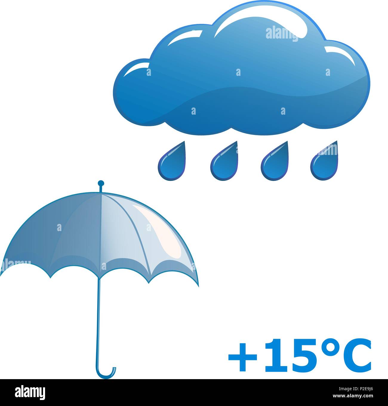 Umbrella Rain Cloud Clip Art