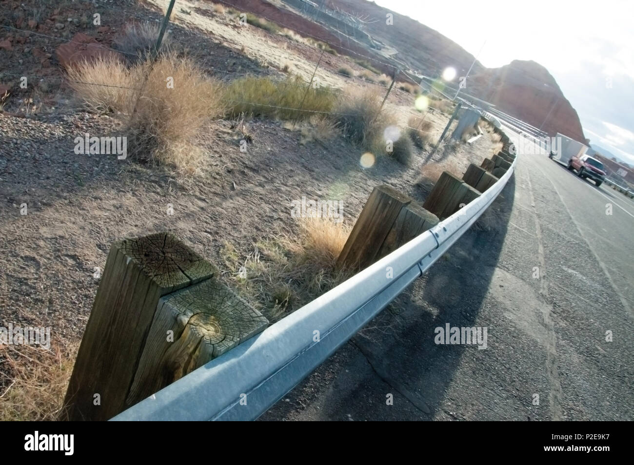 Galvanized guard rail hi-res stock photography and images - Alamy