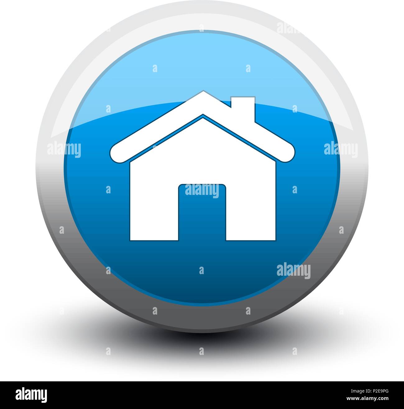 button home 2d on white background Stock Vector Image & Art - Alamy