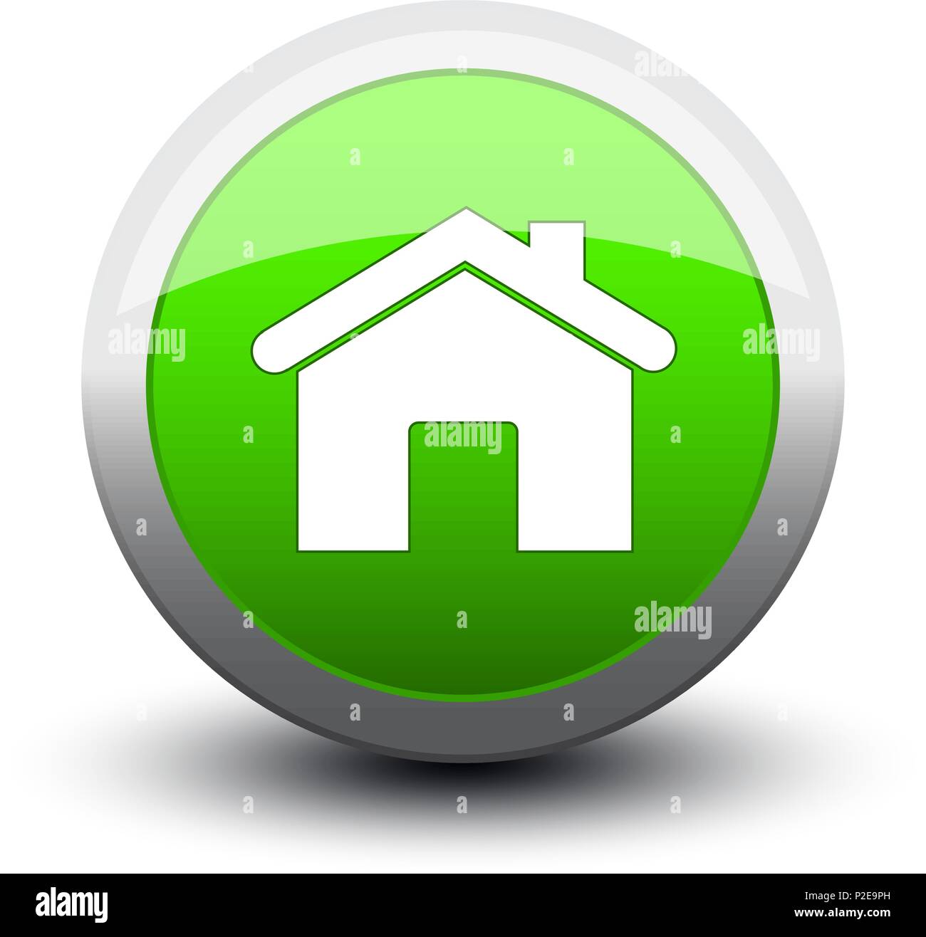 button home 2d on white background Stock Vector Image & Art - Alamy