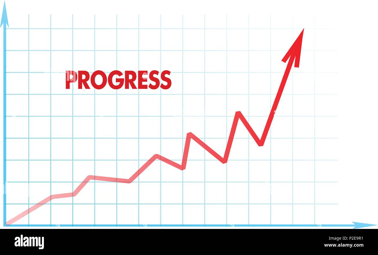 diagram progress up cells on white Stock Vector Image & Art - Alamy
