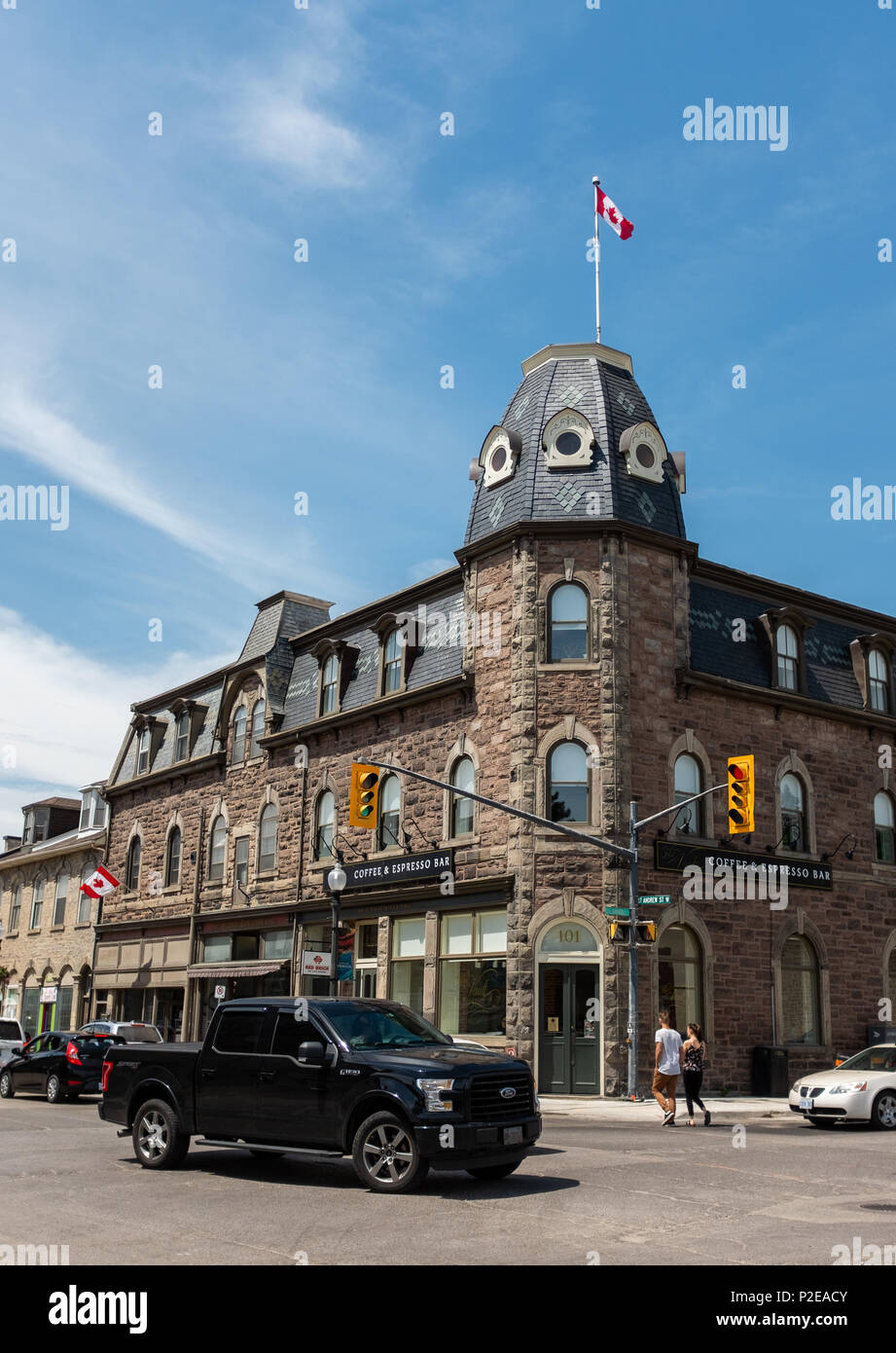 Main Street of Fergus Ontario, Canada Stock Photo - Alamy