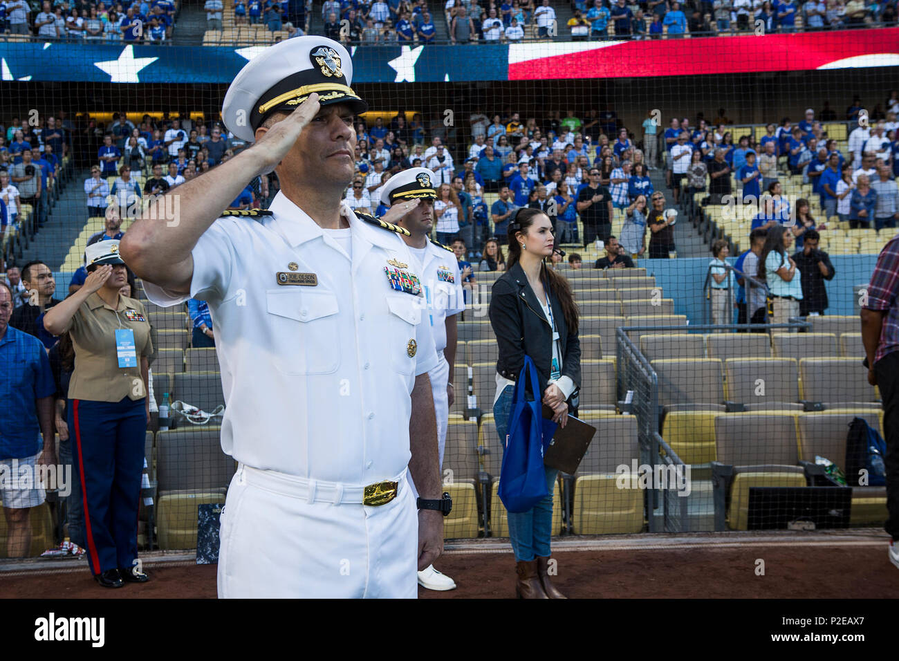 160903-M-ZH987-0061 LOS ANGELES (Sept. 3, 2016) U.S. Navy Capt. Joseph ...
