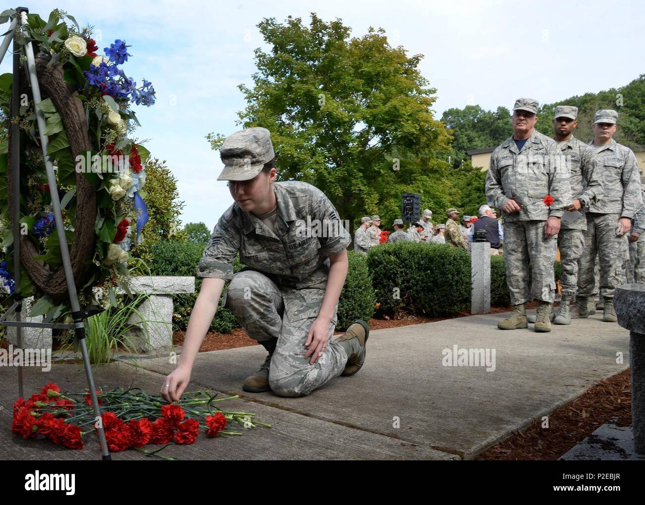 Senior Airman Kara Watts, 66th Air Base Group administration specialist ...