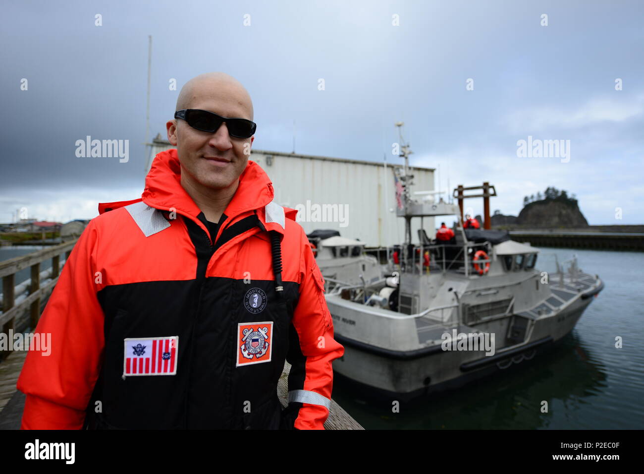 Senior Chief Petty Officer Cory Wadley, officer in charge, Coast Guard ...