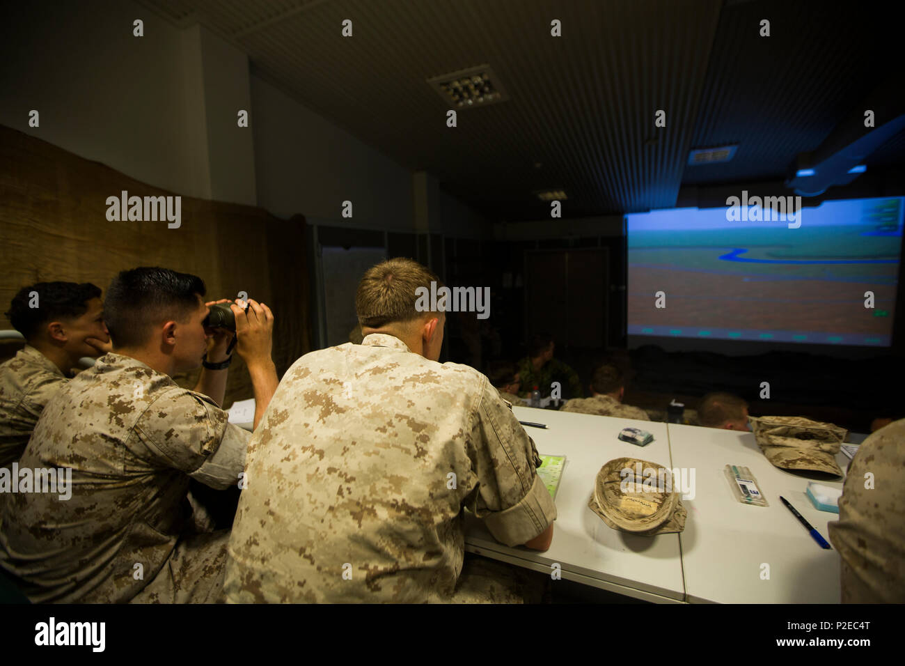 U.S. Marines with 1st Battalion, 1st Marine Regiment, Marine Rotational ...