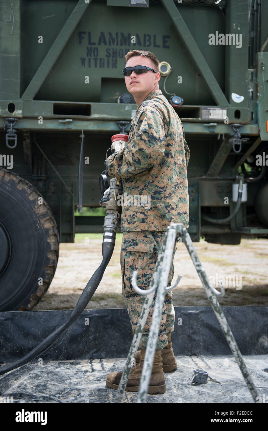 Pfc. Quinton Jones, assigned to the 9th Engineer Support Battalion ...