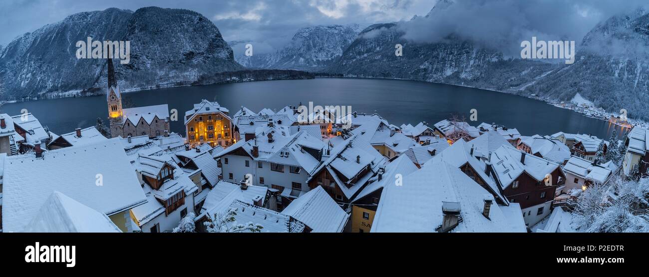 Austria, Upper Austria, Salzkammergut Region, listed as World Heritage ...