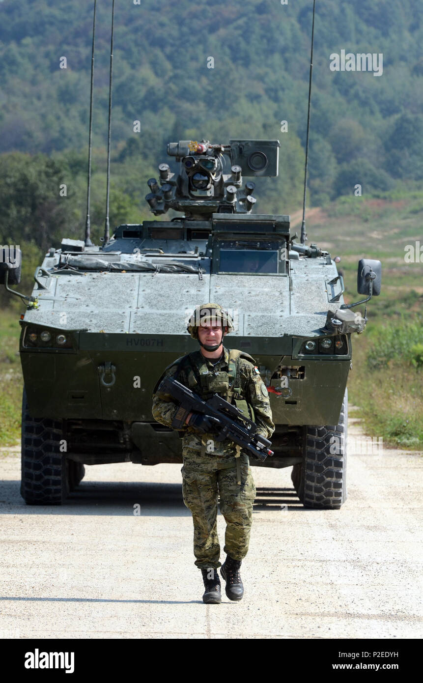 Croatian armed forces training simulations program hi-res stock ...