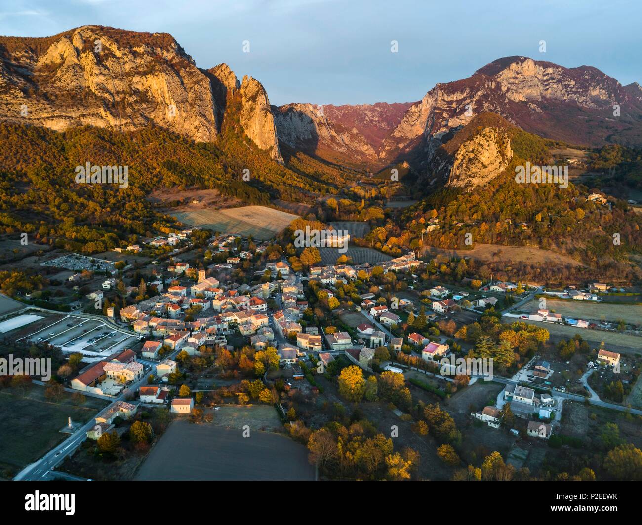 Drme Photos De La Commune De Saou France, Drome, Village Of Saou Stock