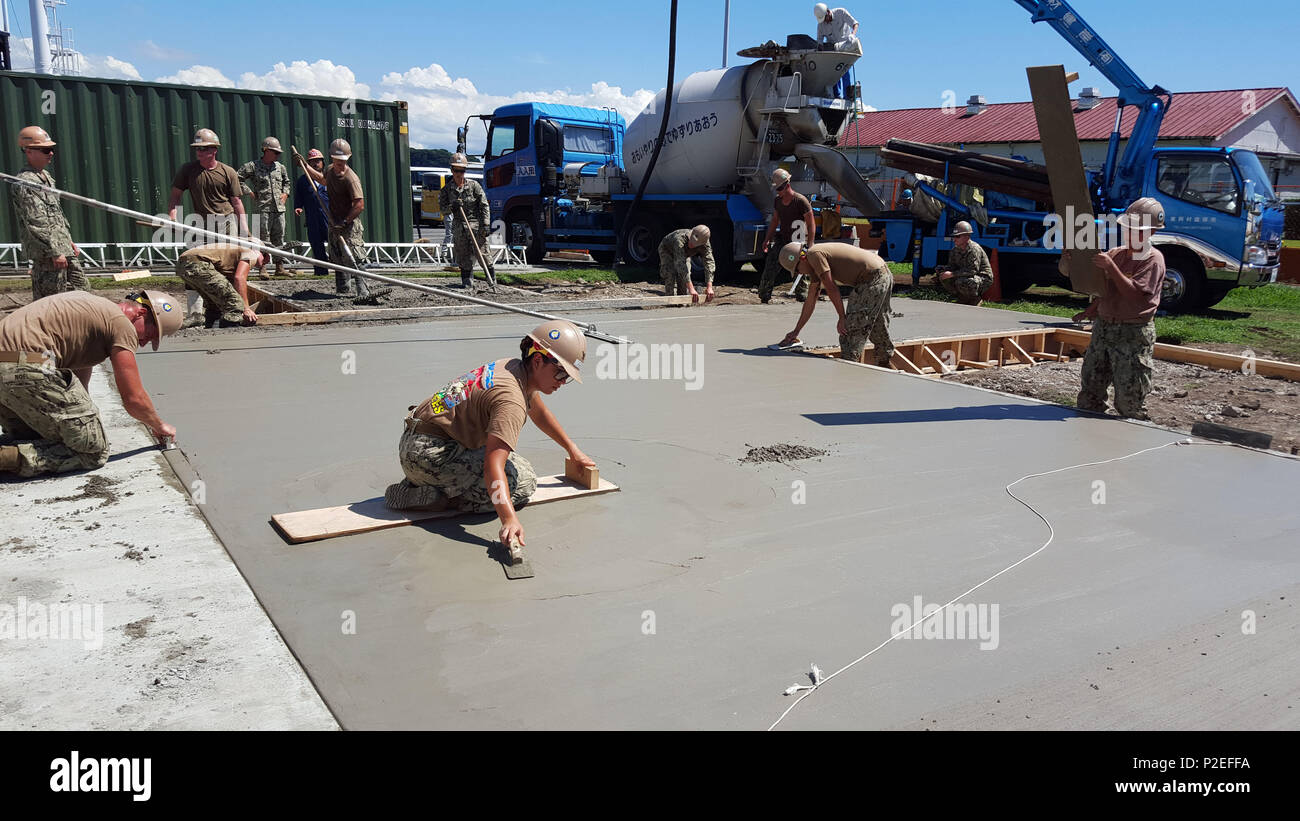 160909-N-HU290-121 YOKOSUKA, Japan (Sept. 9, 2016) - Seabees assigned ...