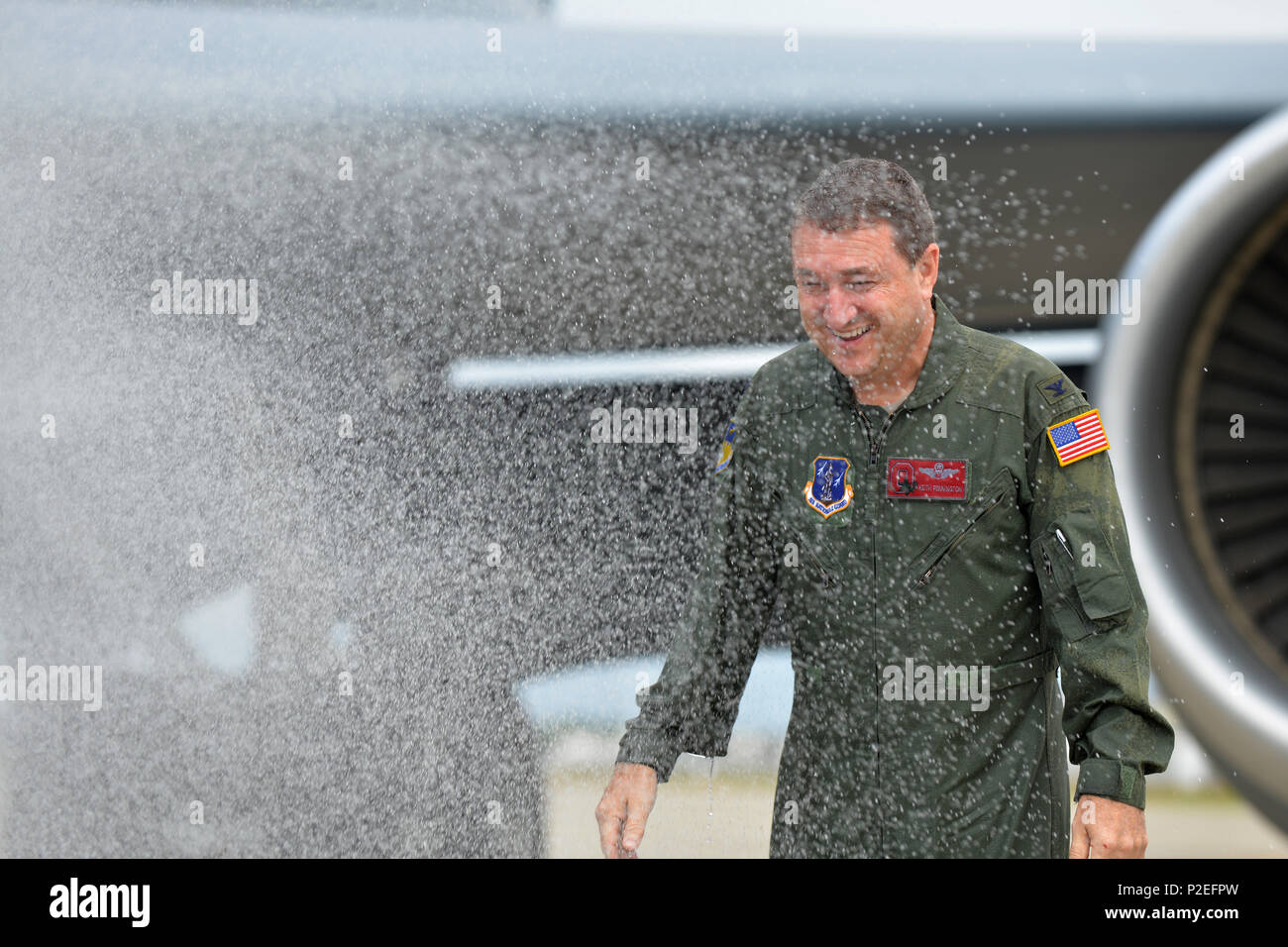 Following his final flight with the 121st Air Refueling Wing, the ...