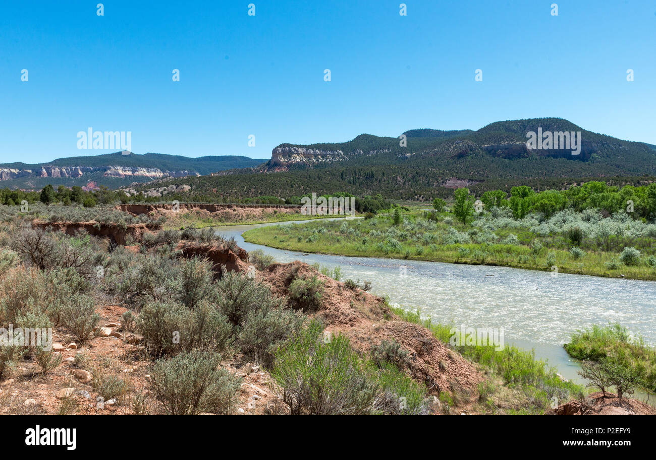Chama River near Abiquiú, New Mexico is a Tourist and Rafting ...