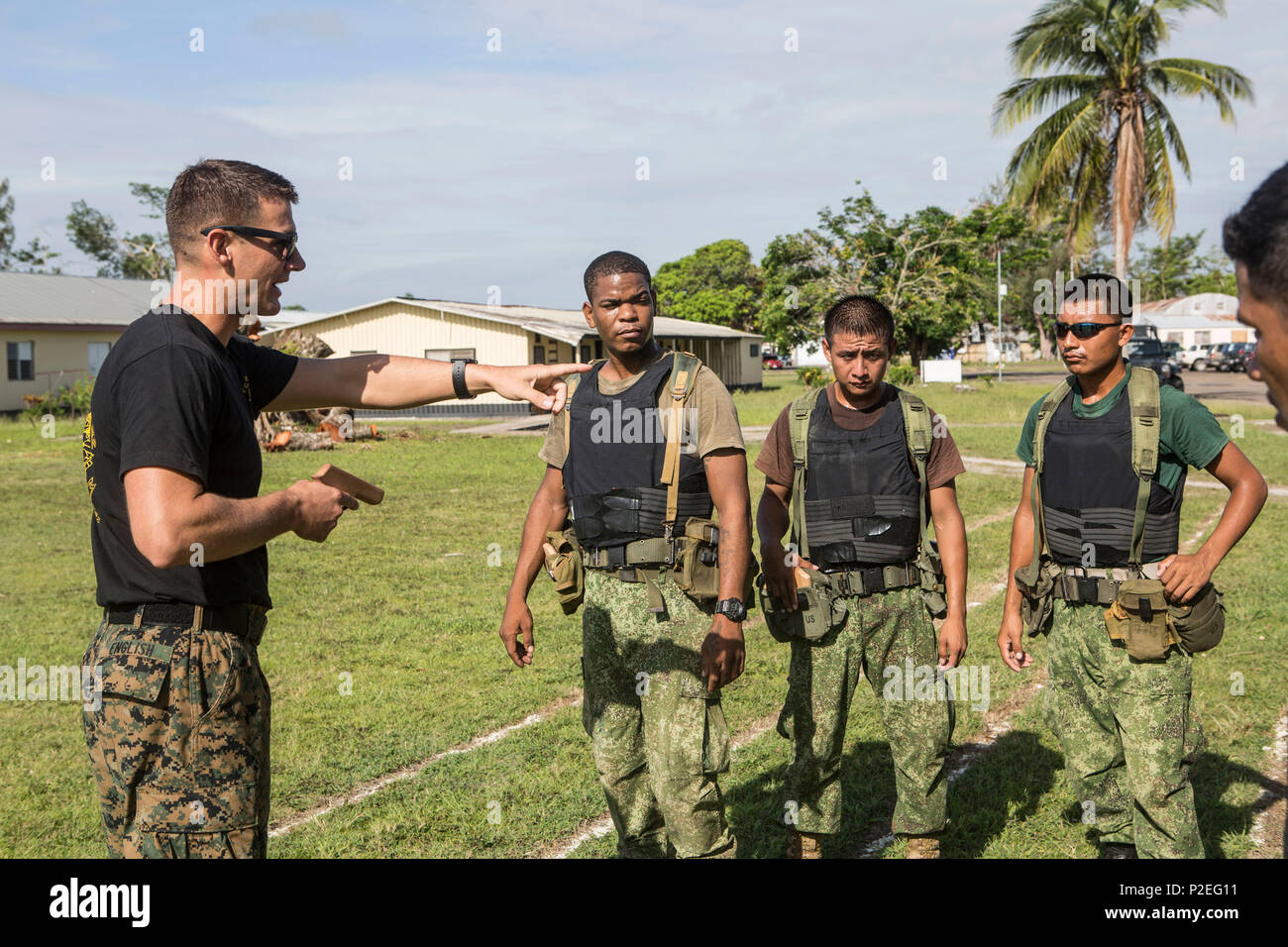 U.S. Marine Gunnery Sgt. Andrew English, a martial arts instructor with ...