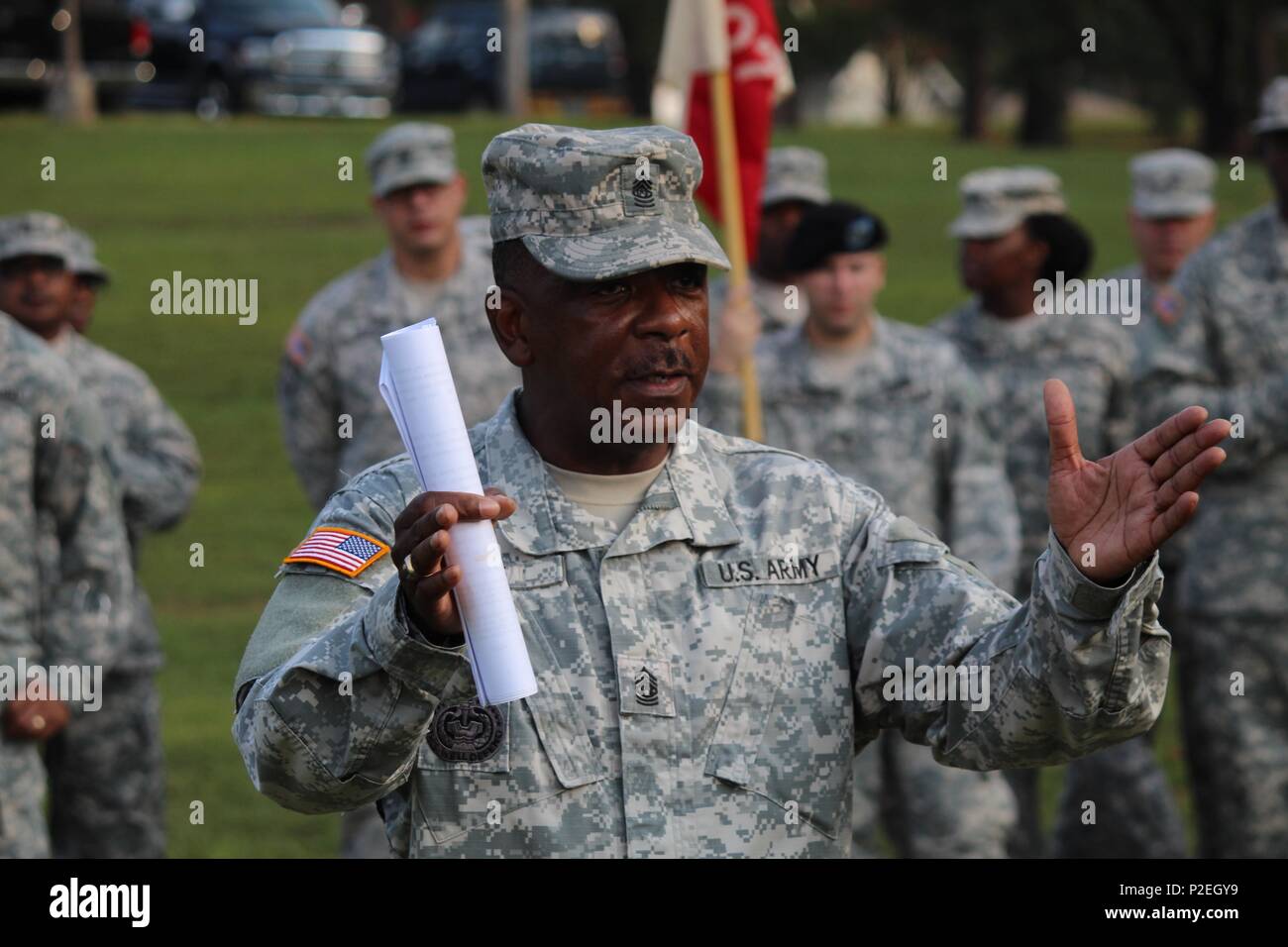 Army Reserve Command Sgt. Maj. Earl Lee, command sergeant major of the ...