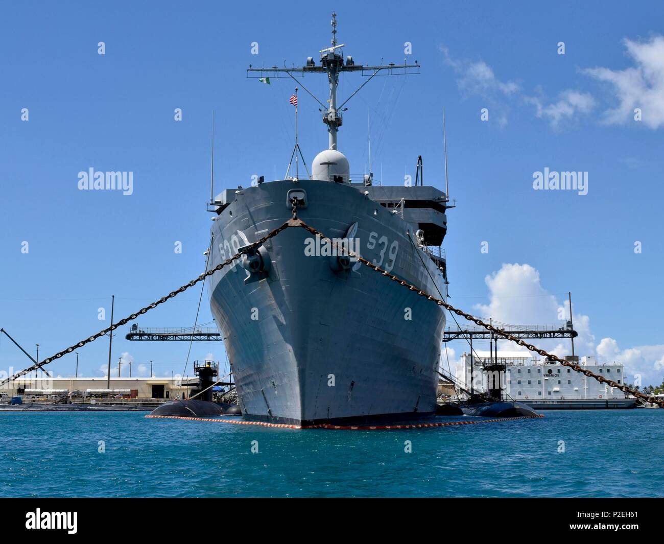 POLARIS POINT, Guam (Sept. 6, 2016) The submarine tender USS Emory S ...