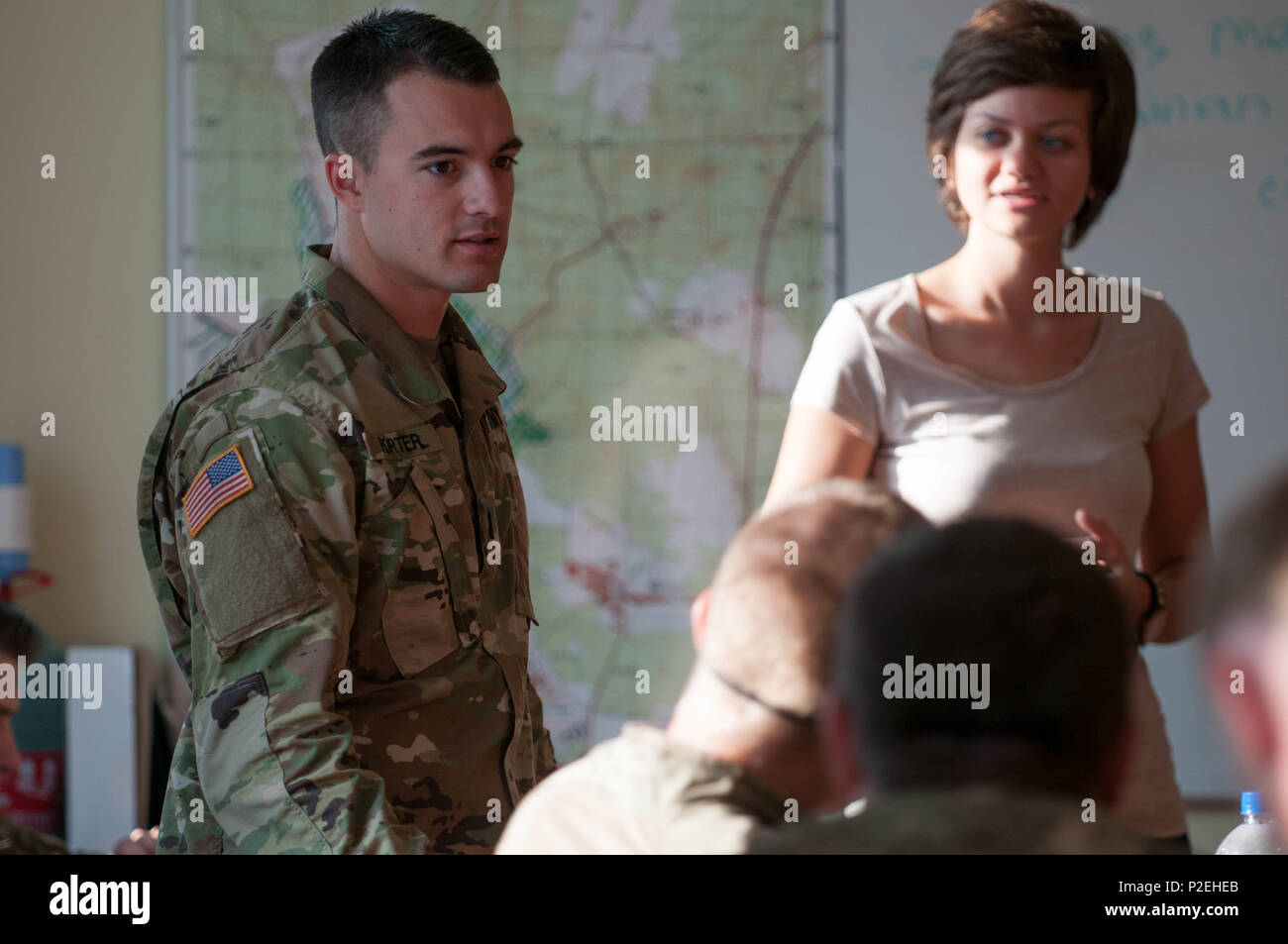 1st Lt. Andrew Porter, executive officer of 557th Medical Company (Area ...