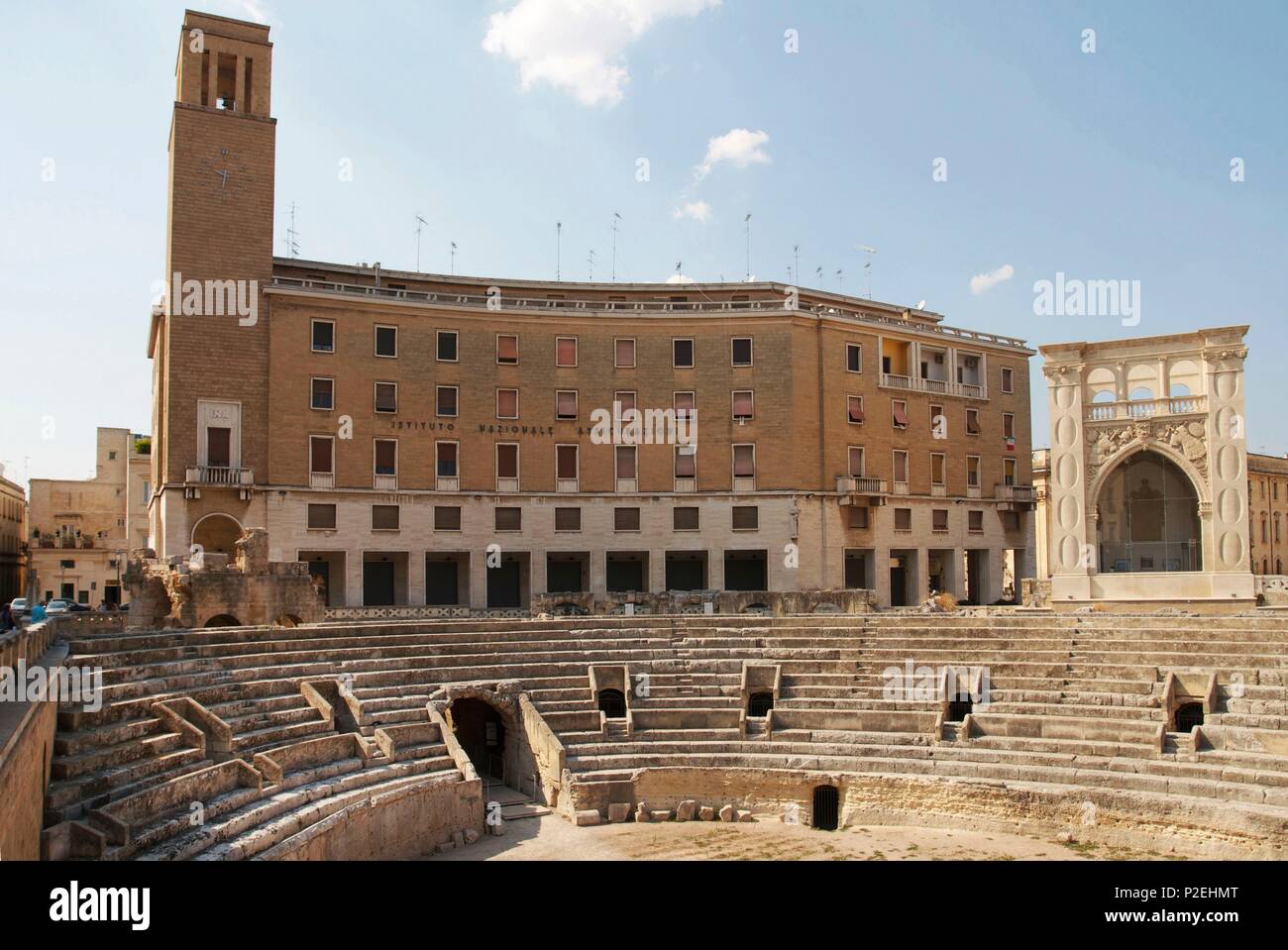 Italy, Puglia, Lecce, Roman amphitheatre Stock Photo - Alamy