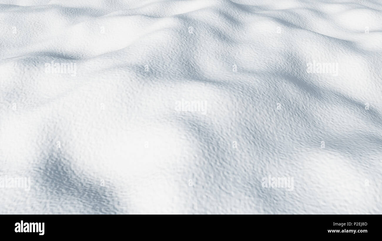 3D render of snow close up Stock Photo - Alamy