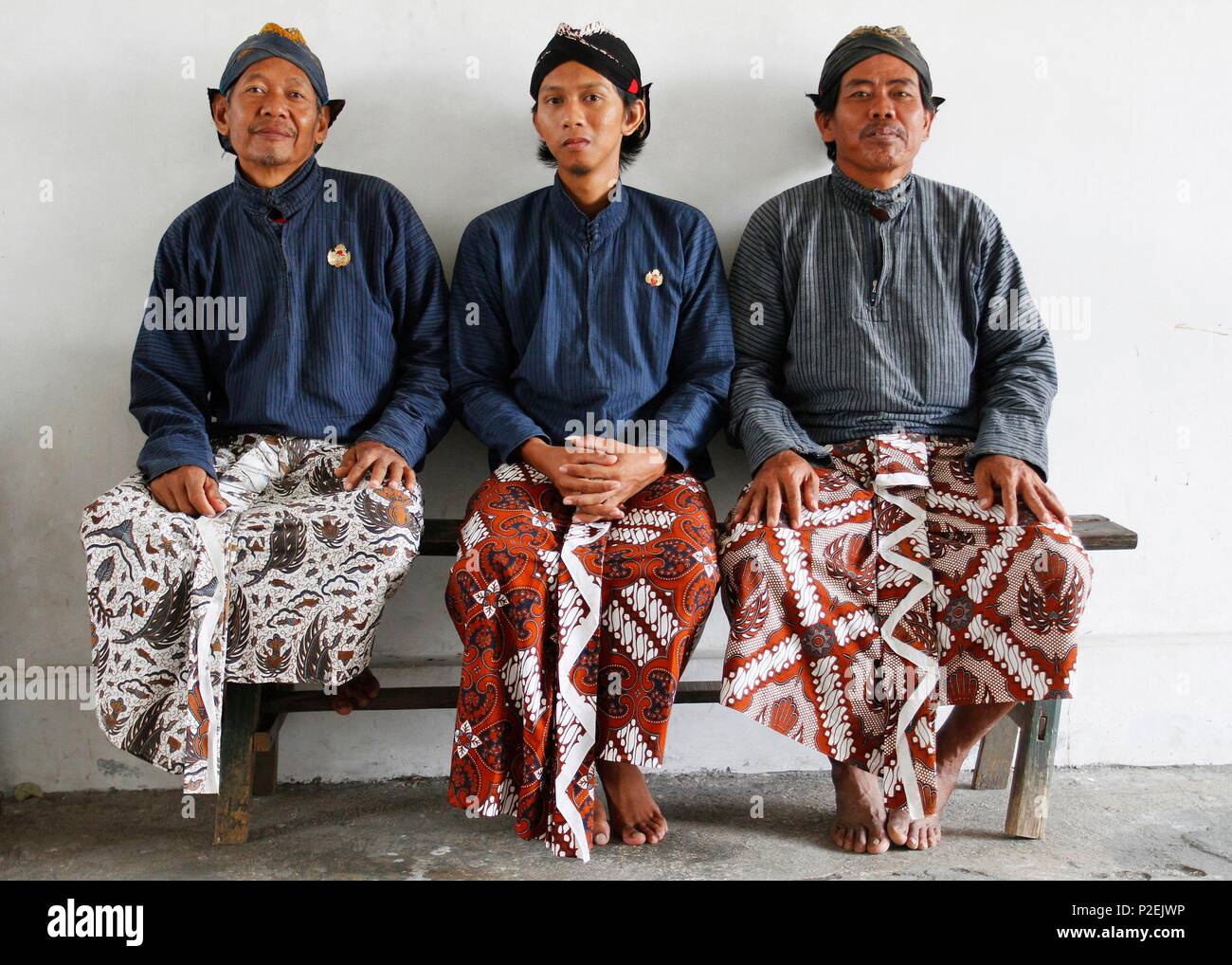 Indonesia, Java, Yogyakarta, Guards of the kraton, the royal palace of ...