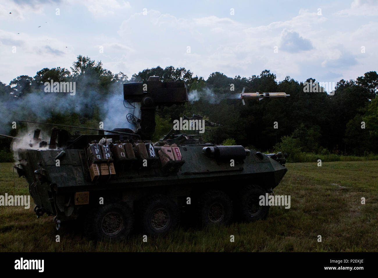 Tube launched optically tracked wire guided missiles hi-res stock ...