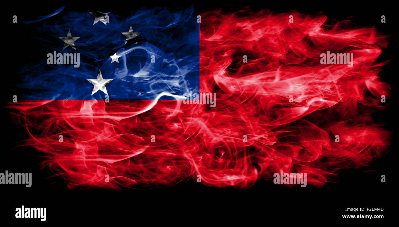 Samoa smoke flag Stock Photo - Alamy