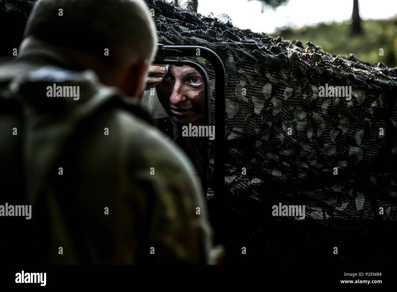 U.S. Army Sgt. John Waybright of 1st Battalion, 41st Field Artillery ...