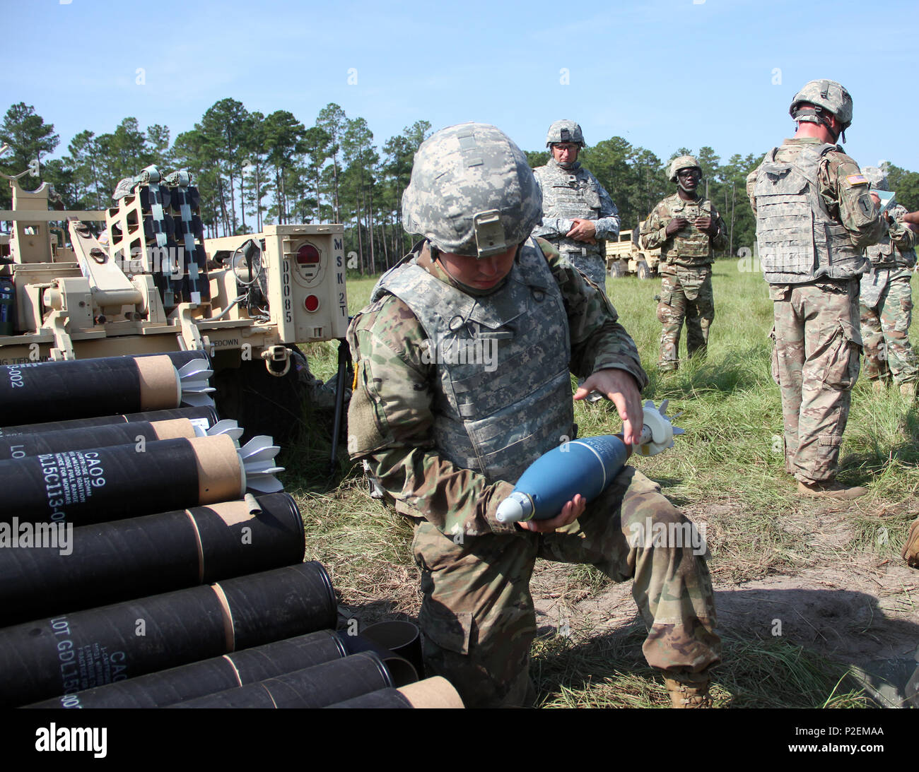 Pvt. Taylor Vigil, a mortarman with 3rd Battalion, 7th Infantry ...