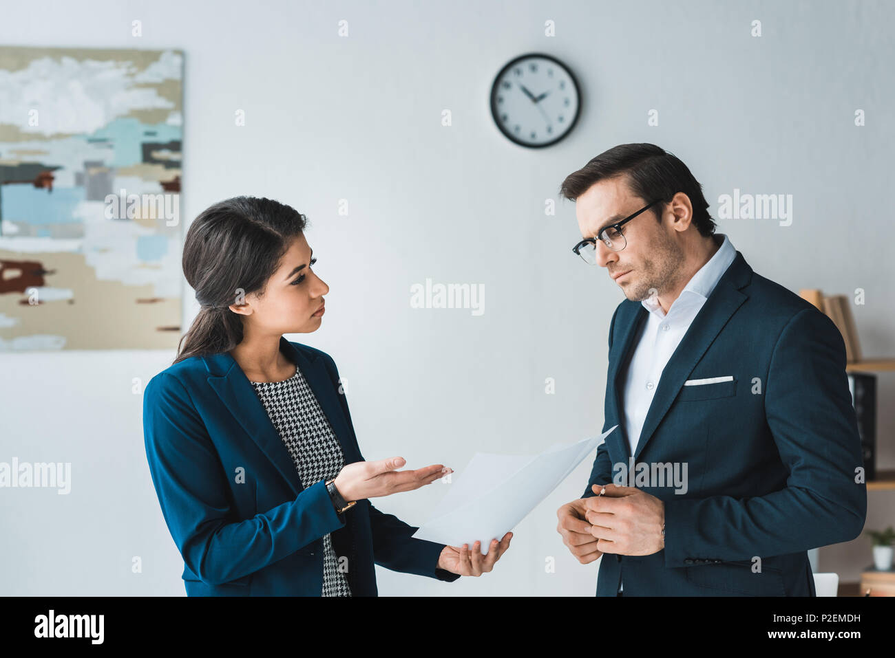 Colleagues arguing hi-res stock photography and images - Alamy