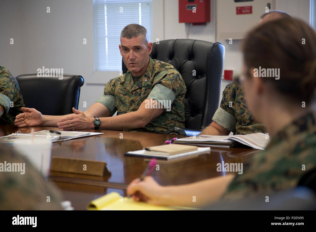 U.S. Marine Brig. Gen. Jason Q. Bohm, Commanding General, Training ...