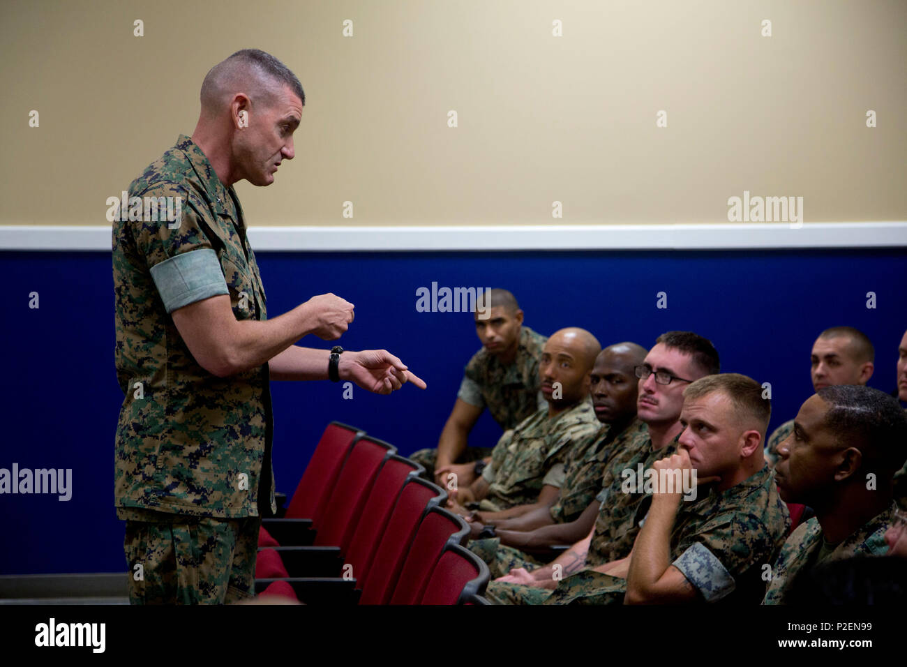 U.S. Marine Brig. Gen. Jason Q. Bohm, Commanding General, Training ...