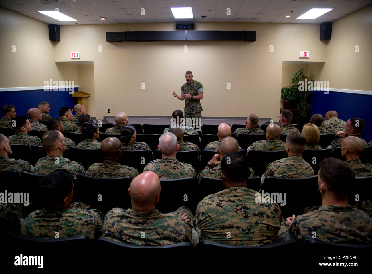 U.S. Marine Brig. Gen. Jason Q. Bohm, Commanding General, Training ...