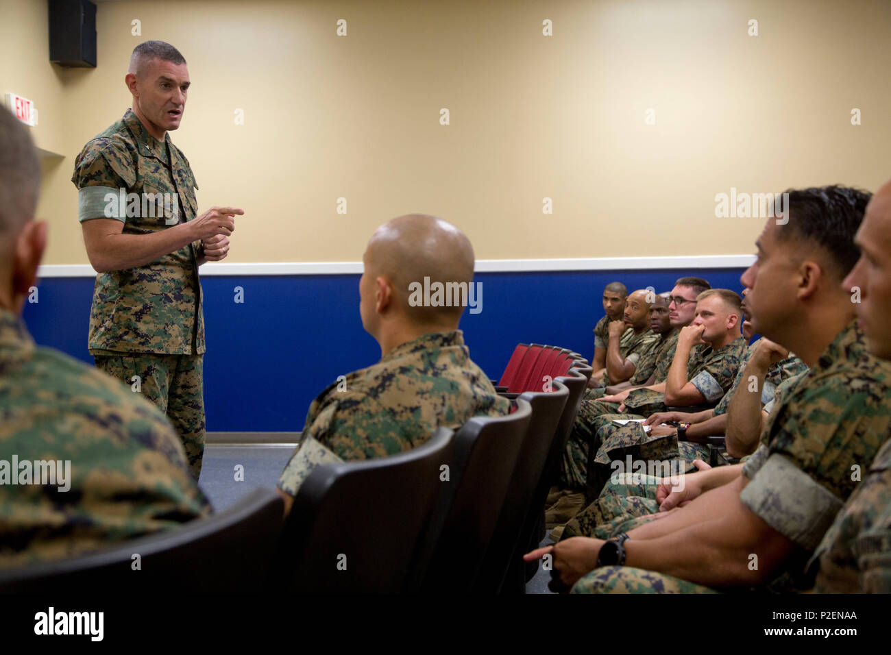 U.S. Marine Brig. Gen. Jason Q. Bohm, Commanding General, Training ...