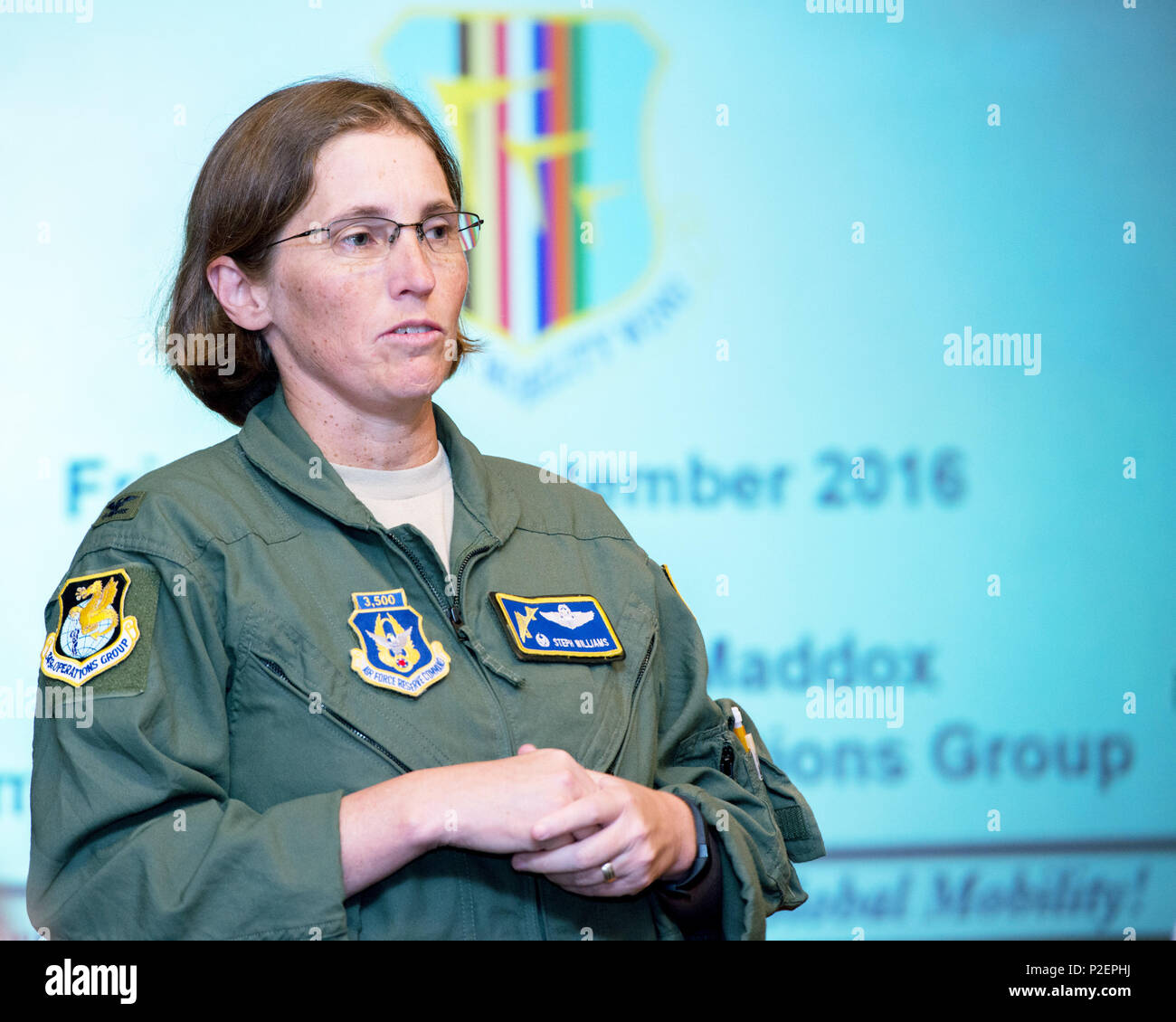 U.S. Air Force Col. Stephanie Williams, Commander, 349th Operations ...