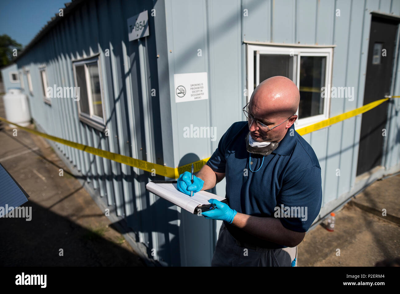 U.S. Army special agent Briggon Bobb, with the Aberdeen Proving Ground ...