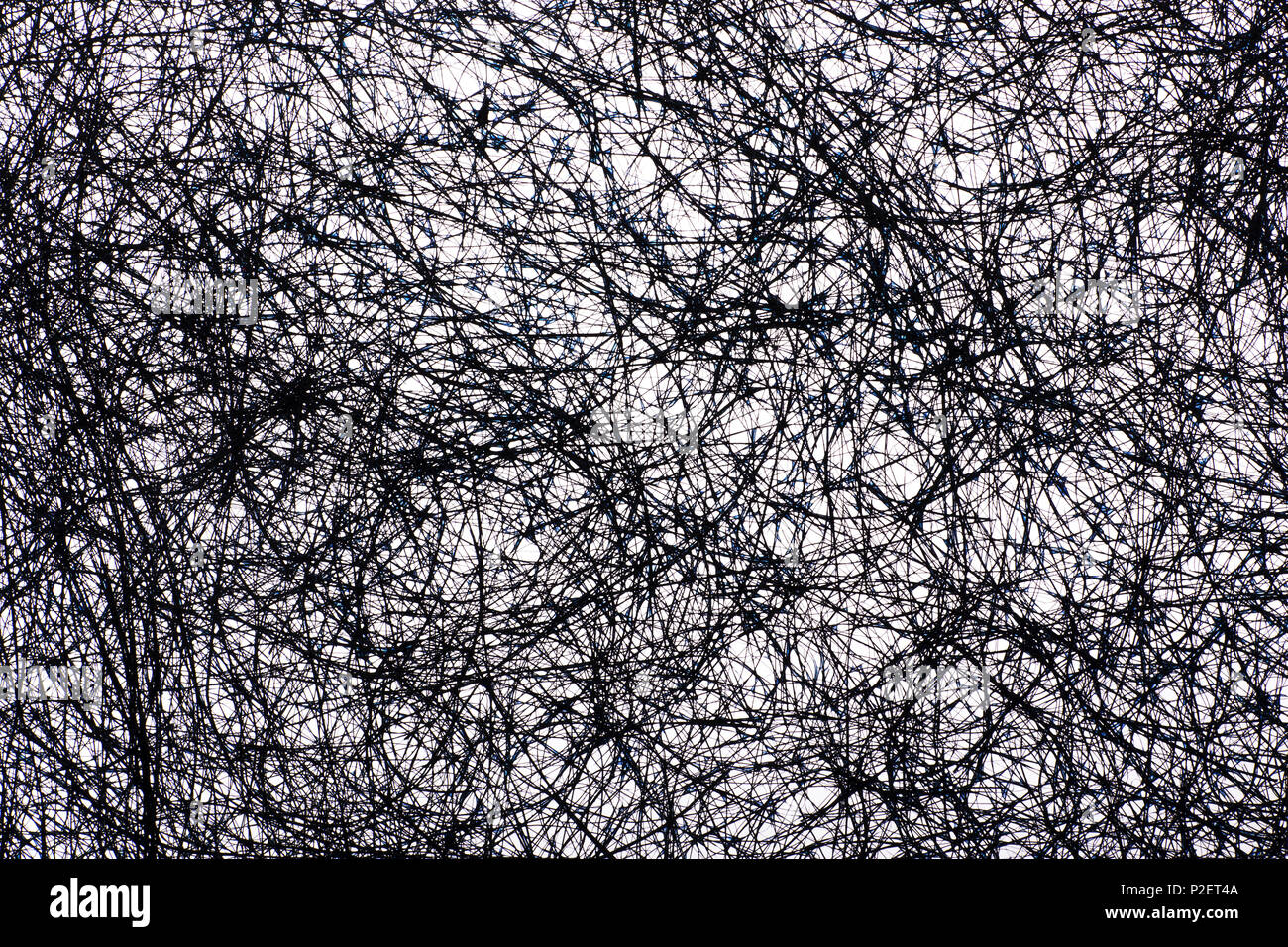 Abstract image of a plurality of intertwined threads Stock Photo - Alamy