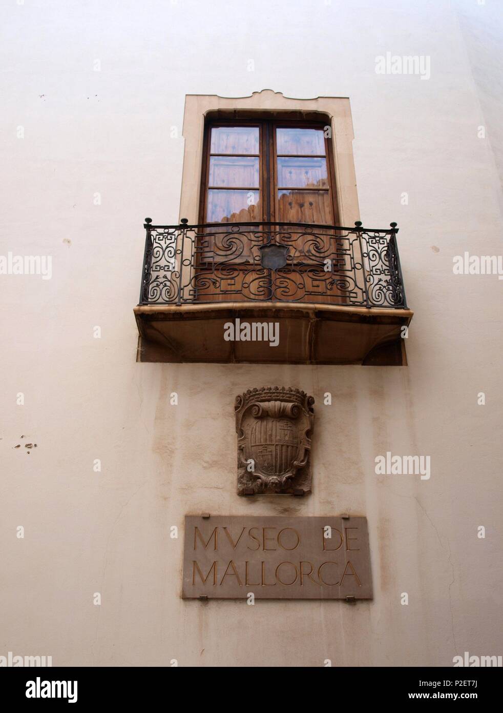 Museo de Mallorca, calle Portella. Palma de Mallorca Stock Photo - Alamy