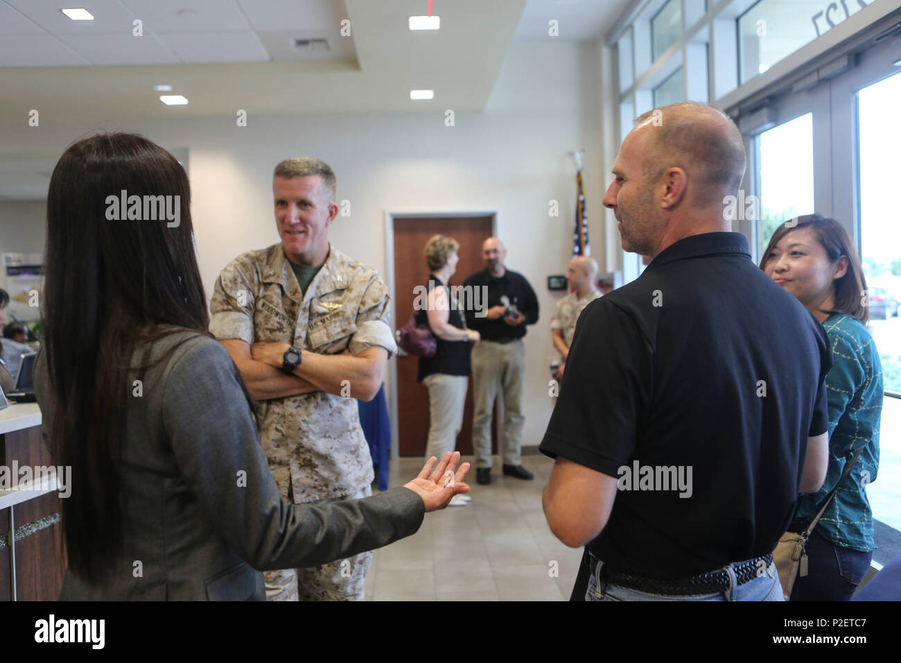 Col. Jason Woodworth, commanding officer of Marine Corps Air Station ...