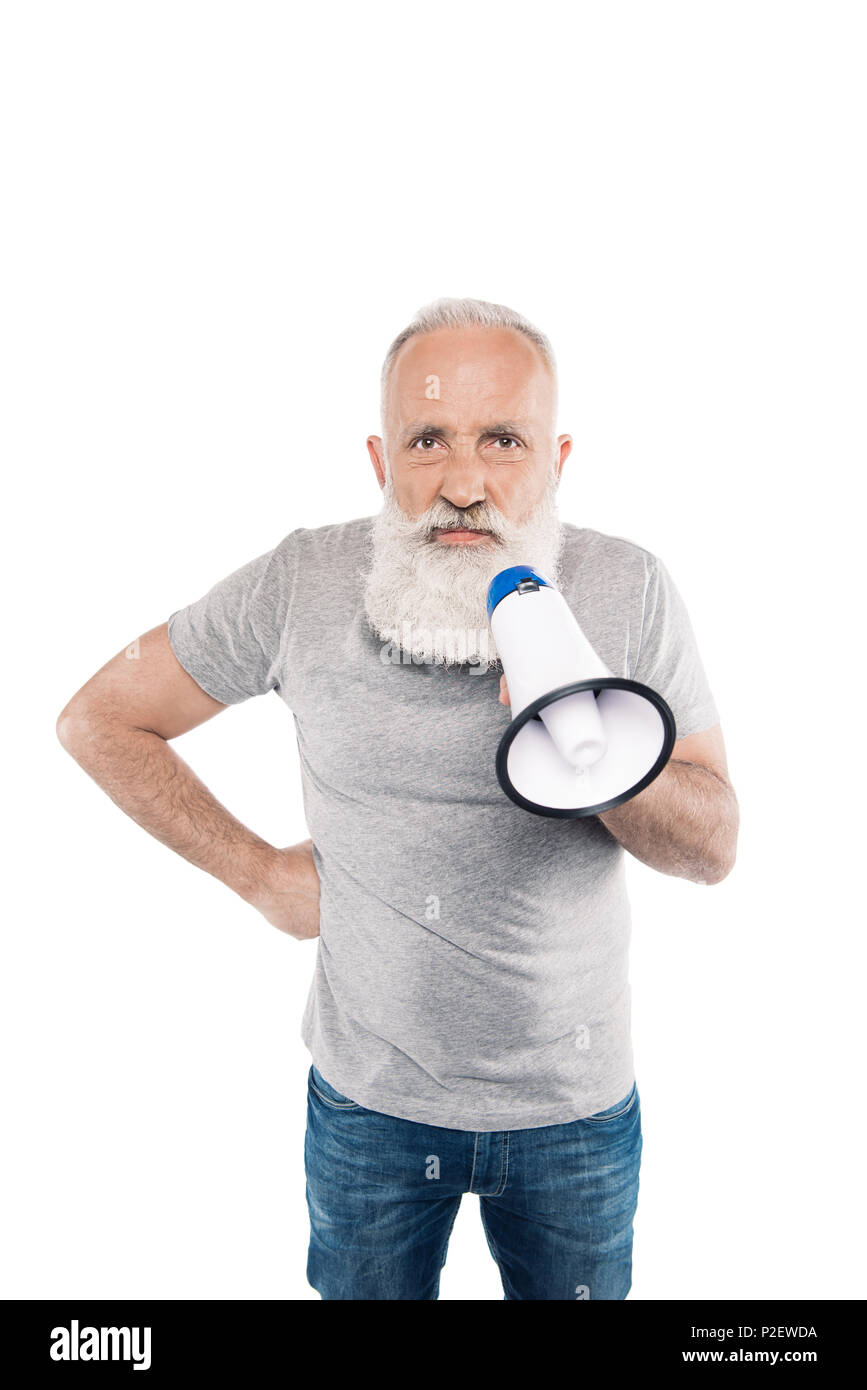 Angry senior man hi-res stock photography and images - Alamy