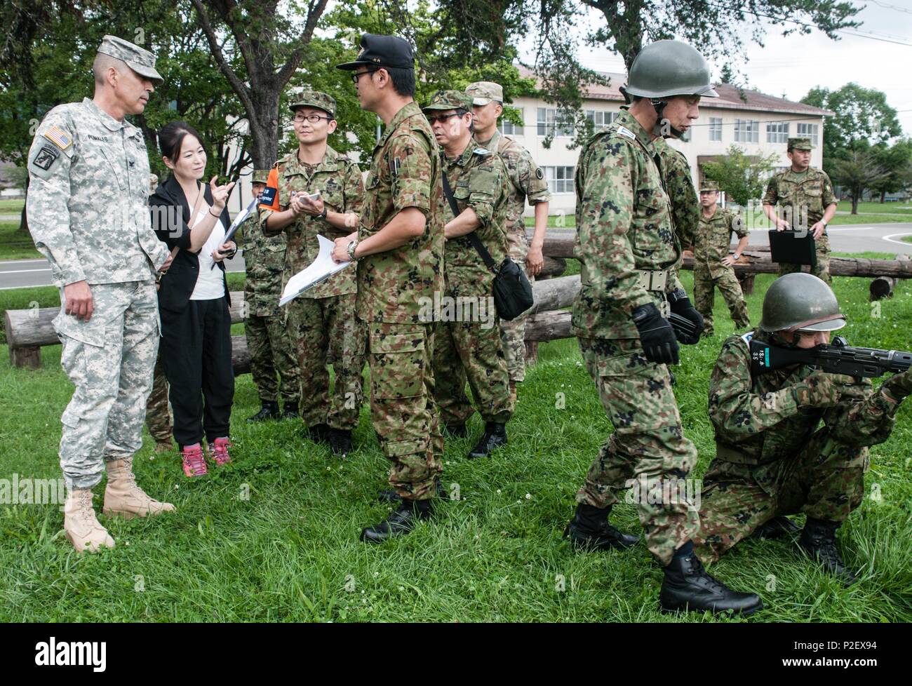 U.S. Army Col. Luis Pomales (left), director, Army Reserve Engagement ...