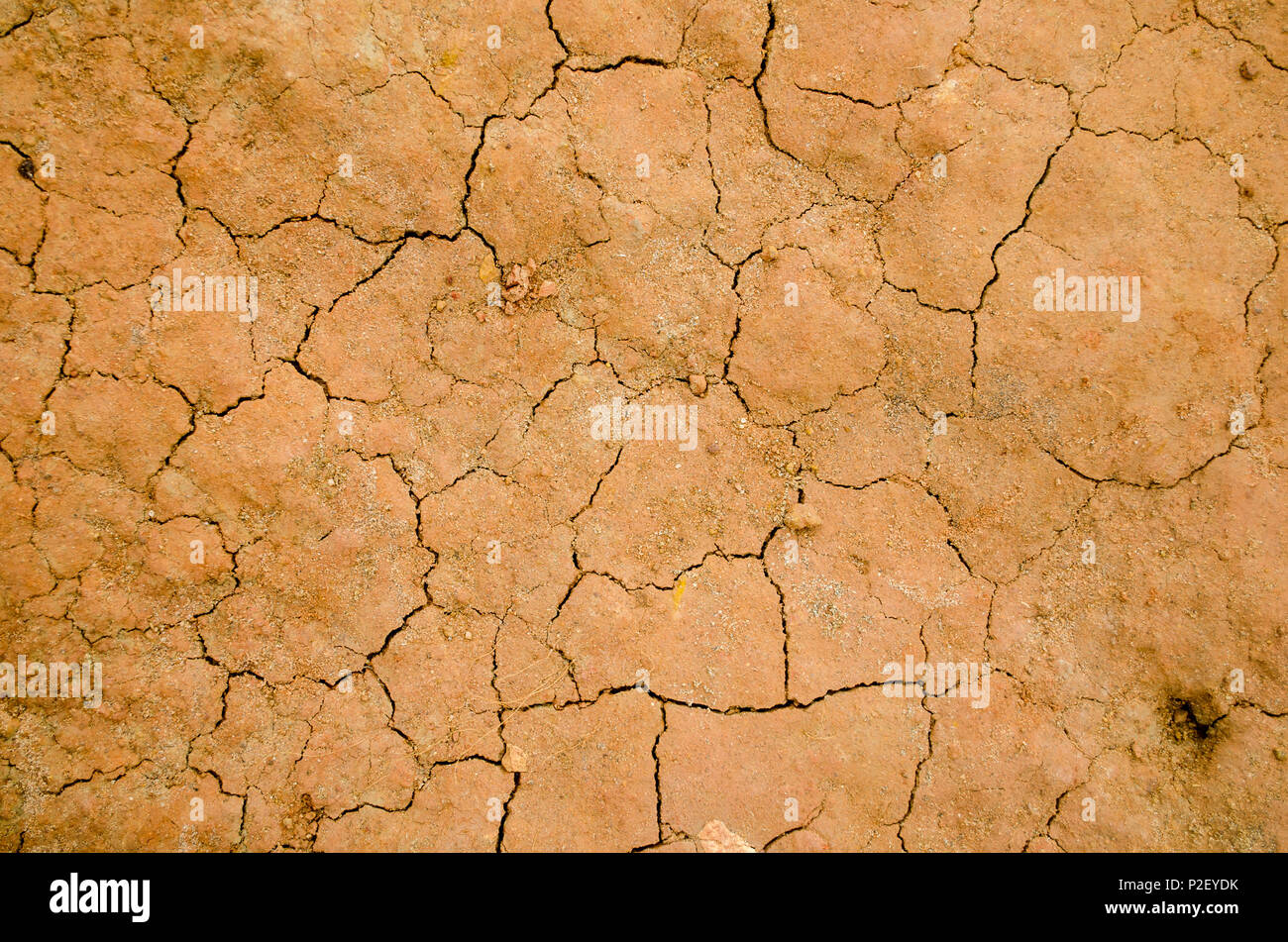 Clay soil with cracks Stock Photo - Alamy