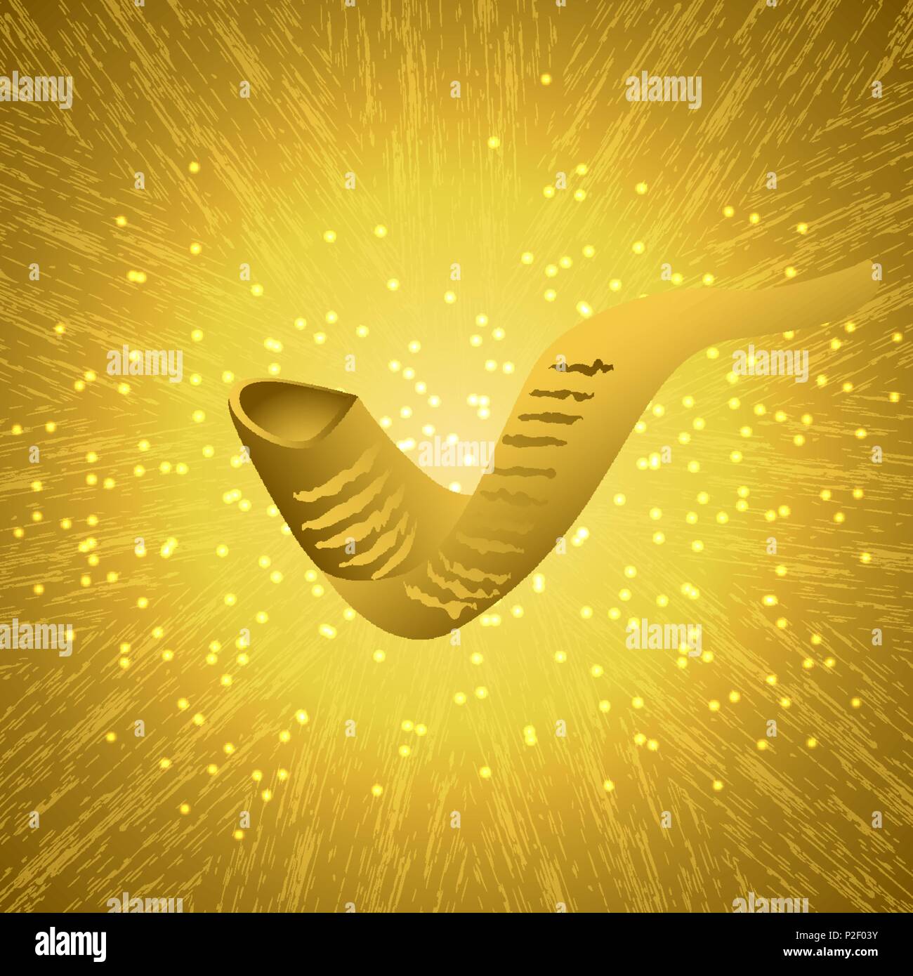 Jewish ritual horn Stock Vector Images - Alamy