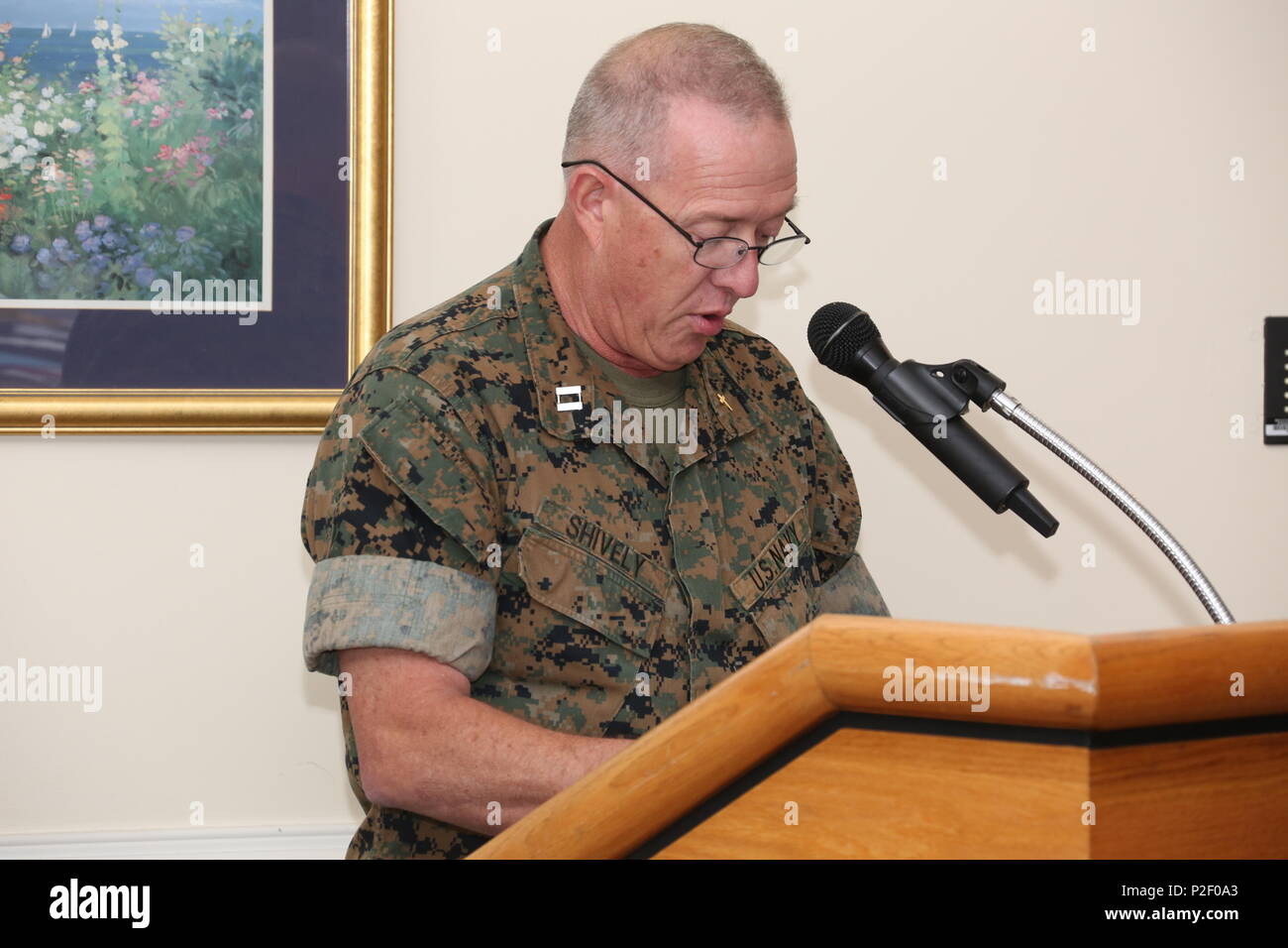 U.S. Navy Lt. Scott E. Shively, chaplain, School of Infantry-East ...